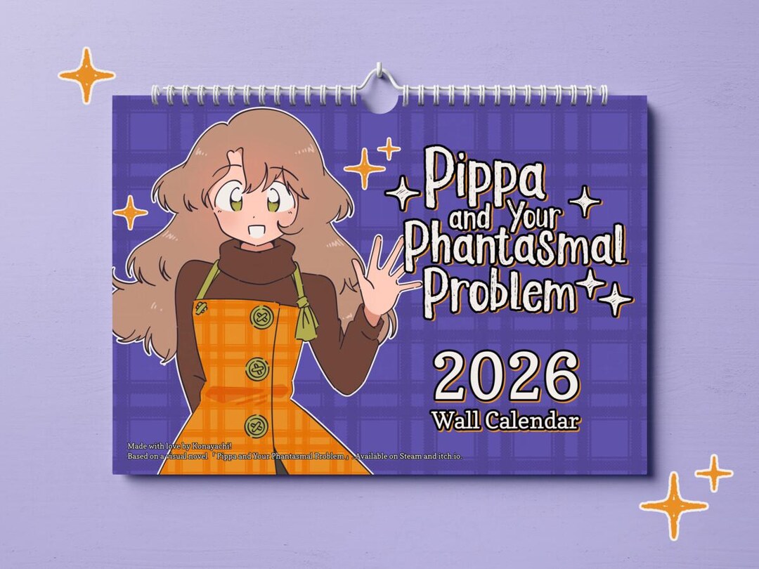 2025 Wall Calendar (A4): Pippa and Your Phantasmal Problem - Etsy