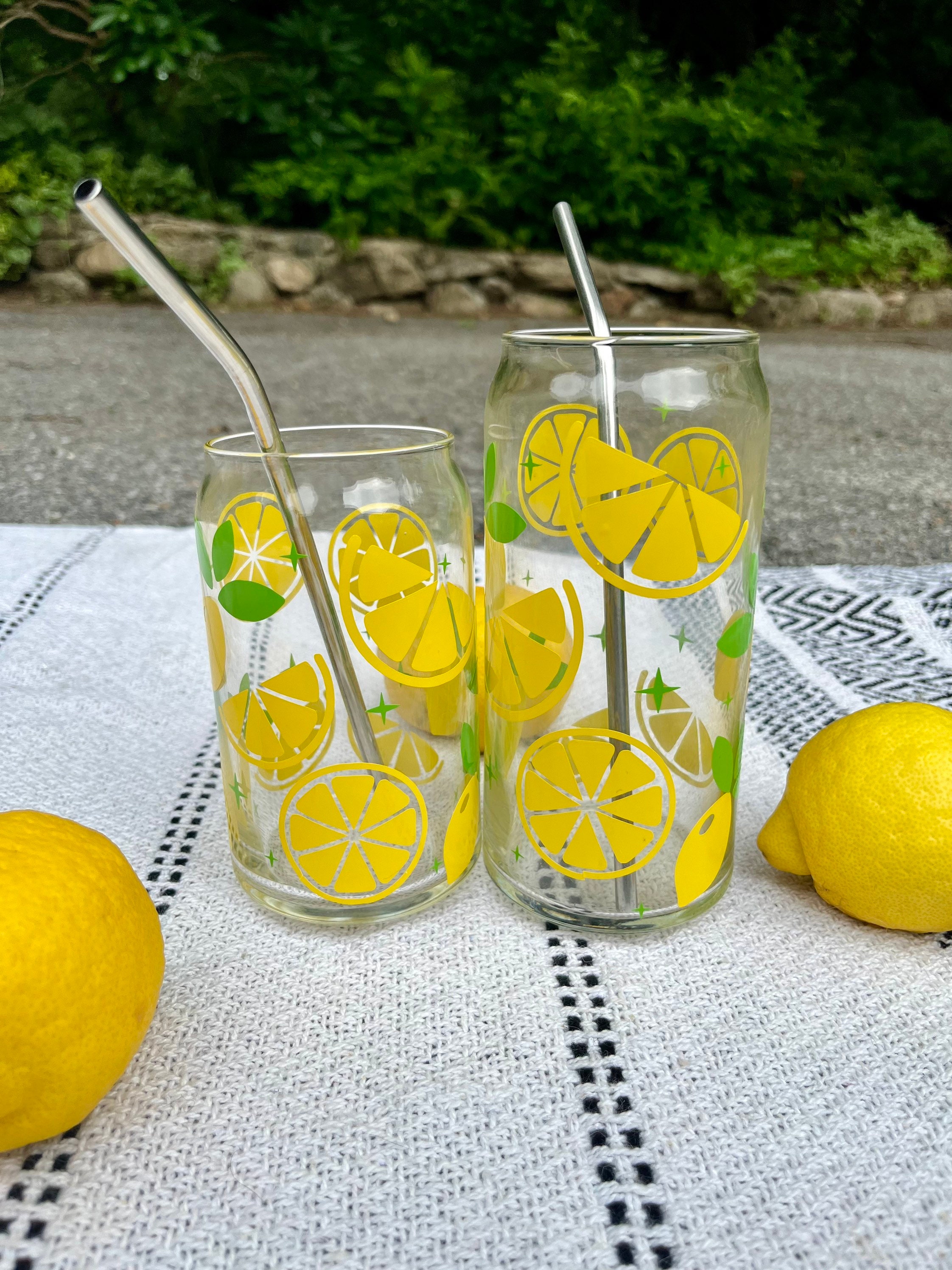 Libbey Lemon Glass Cup Nice, Cold Lemonade Drinking on a Hot Summer Day ...