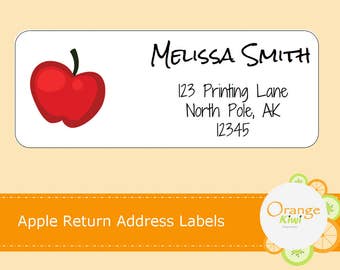 Apple labels | Etsy