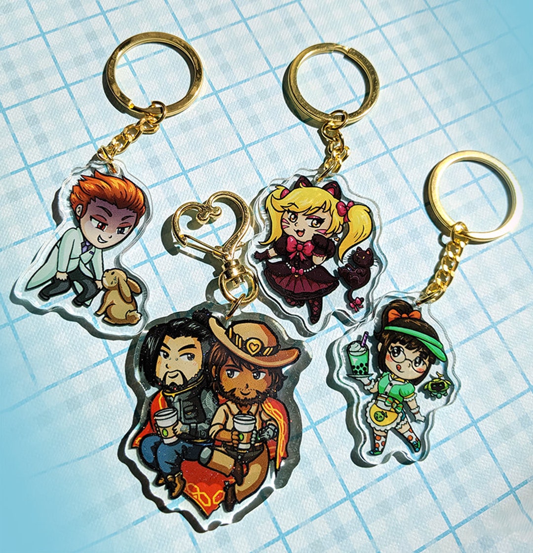 Overwatch Charms - Cassidy & Hanzo, D.va, Mei, Moira - Etsy