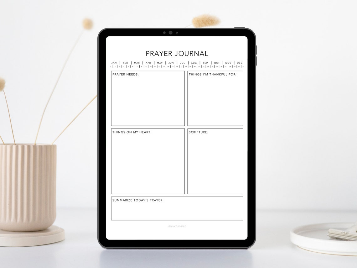 Prayer Journal Digital & Printable Letter A4 A5 - Etsy
