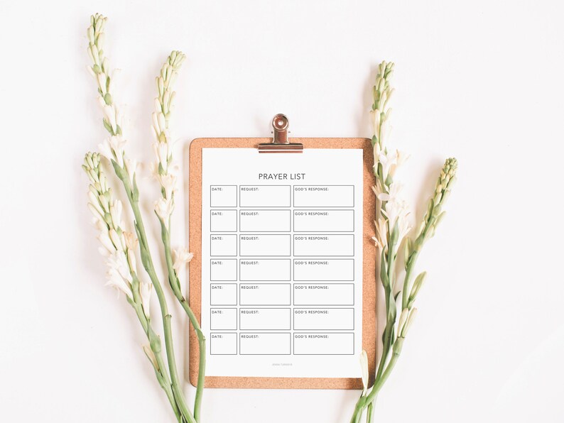 Prayer List Notes - Digital & Printable - Letter, A4, A5 - Goodnotes ...