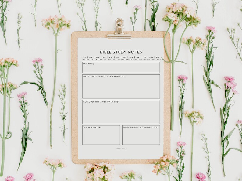 Bible Study Notes - Digital & Printable - Letter, A4, A5 - Goodnotes ...