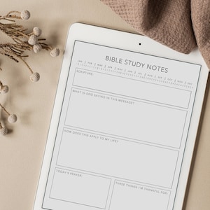 Bible Study Notes - Digital & Printable - Letter, A4, A5 - Goodnotes ...