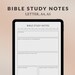 Bible Study Notes - Digital & Printable - Letter, A4, A5 - Goodnotes ...