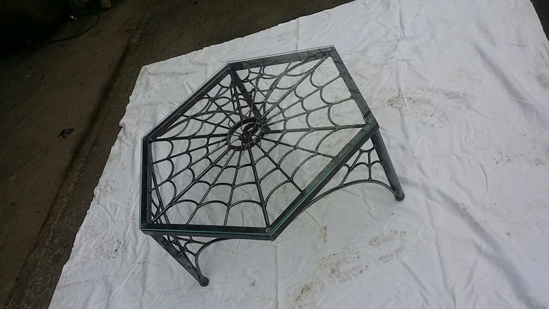 Table Spider Web Coffee Table Cobweb Coffee Table Hexagonal | Etsy