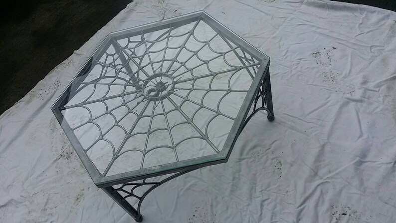 Table Spider Web Coffee Table Cobweb Coffee Table Hexagonal | Etsy