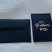 Happy Father’s Day Black Card and Envelope Set - White Calligraphy ...