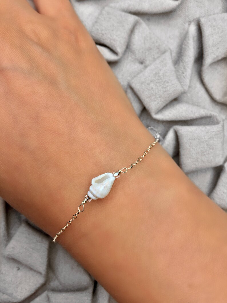 Seashell Bracelet - Mermaid Bracelet - Sterling Silver Bracelet ...