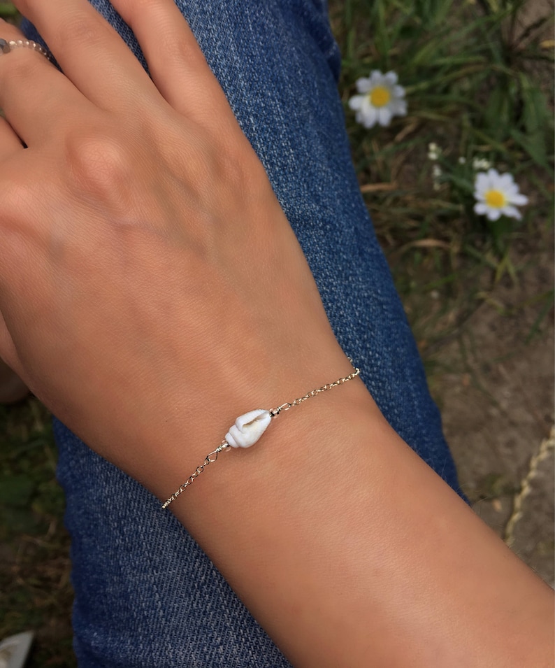 Seashell Bracelet - Mermaid Bracelet - Sterling Silver Bracelet ...