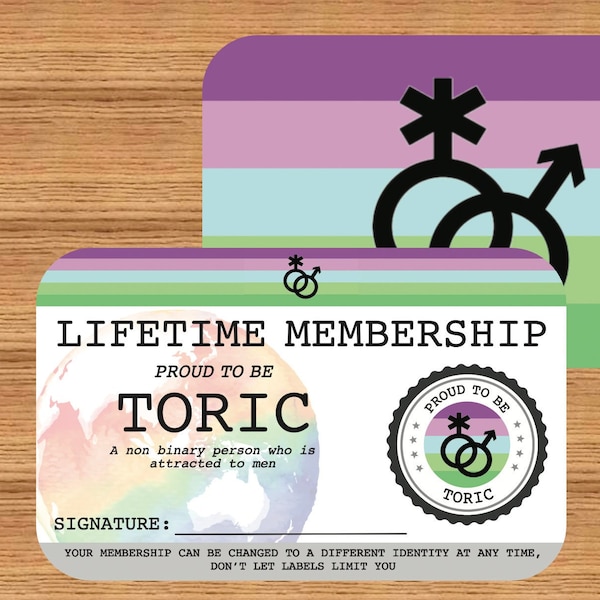 Lgbt Lifetime Membership Cards Etsy