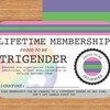 BISEXUAL Gay Pride Identity Card - Lifetime Membership Card - LGBT ...