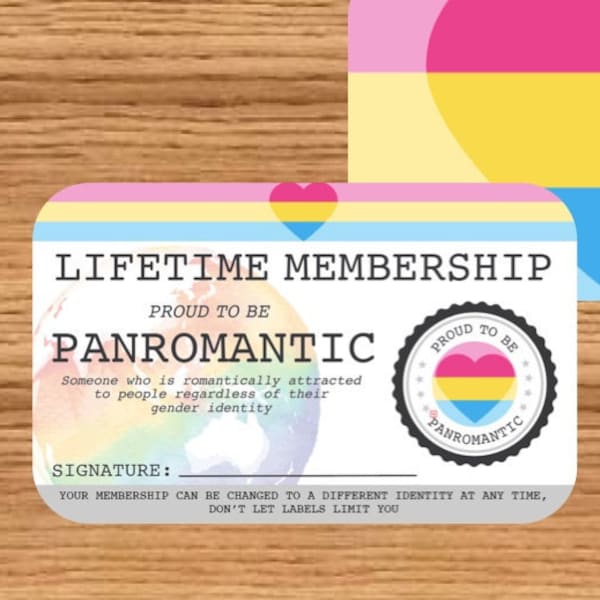 Lgbt Lifetime Membership Cards - Etsy