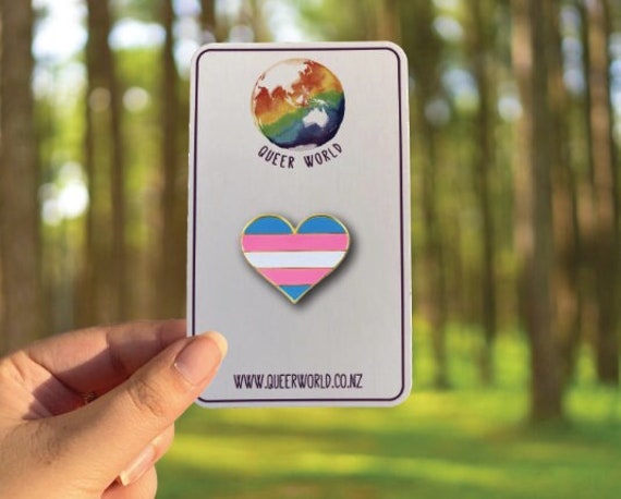 TRANSGENDER Heart Pin/brooch/badge LGBT | Etsy