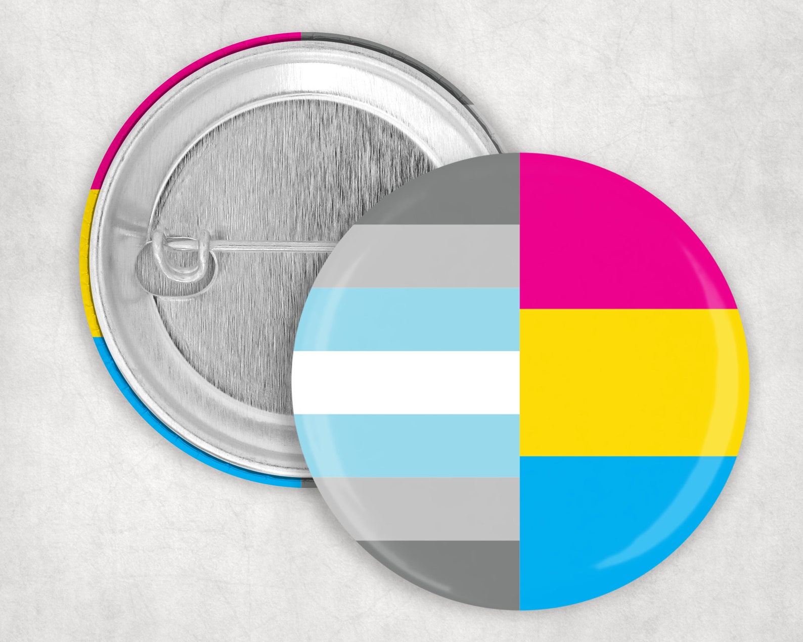Double Identity LGBTQIA+ Badges 1.25" 32mm - Gay Pride - LGBT Identity ...