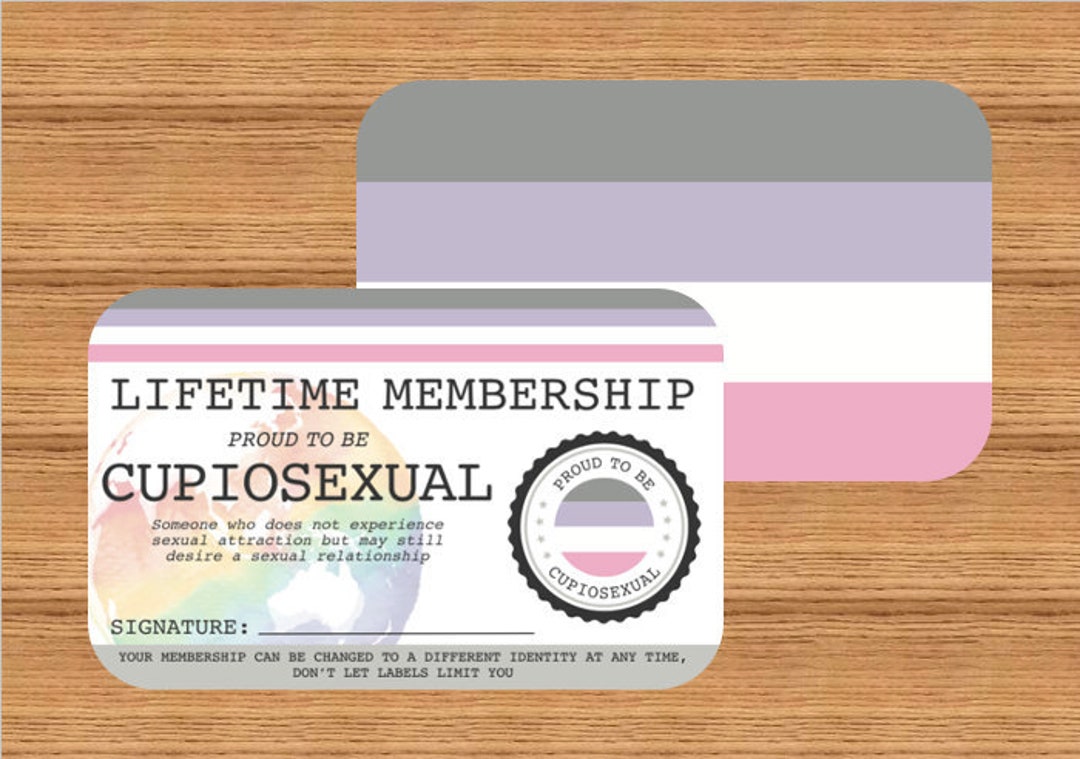 CUPIOSEXUAL Lifetime Membership Card - Gay Pride Card - LGBT Identity ...