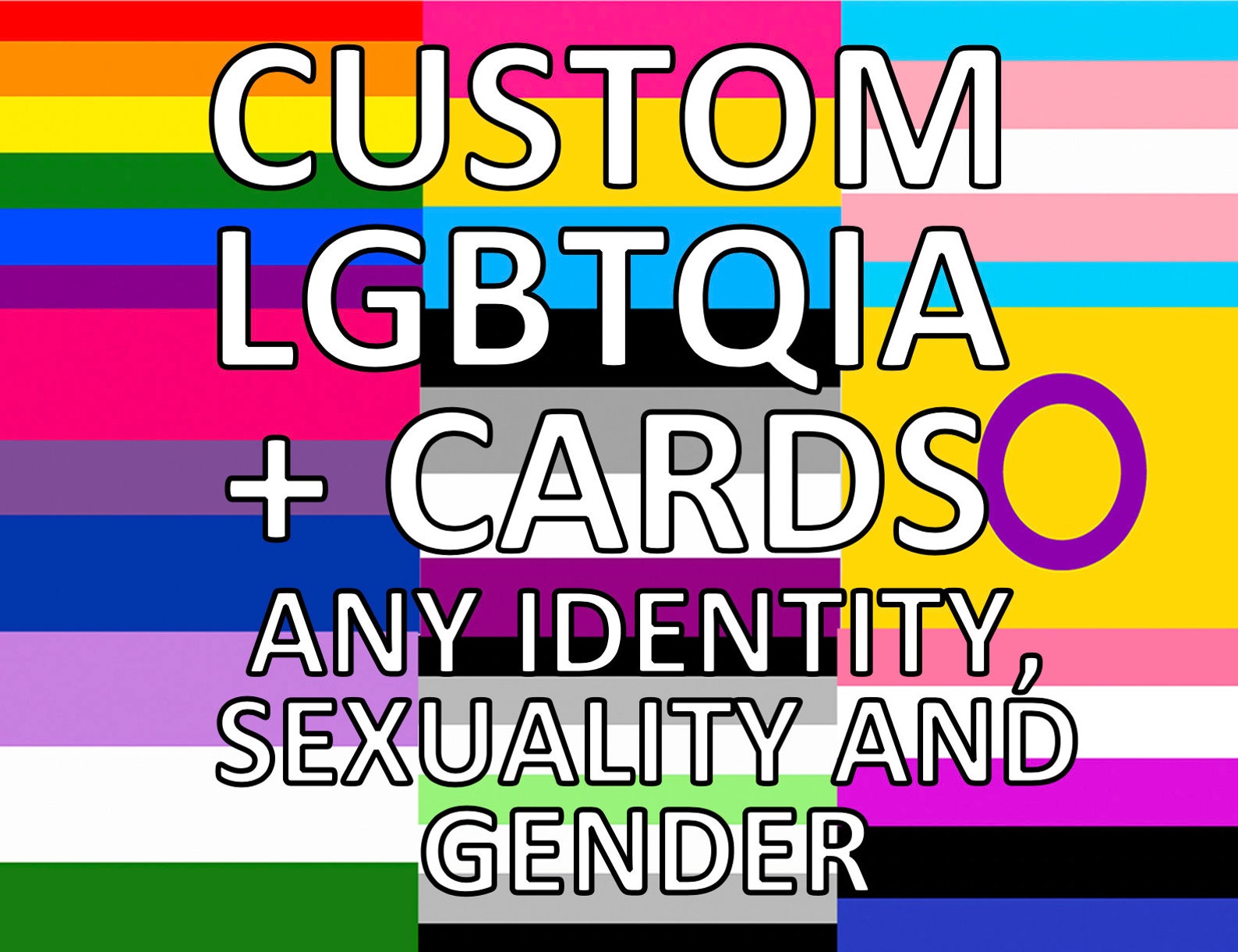 CUSTOM LGBTQIA CARD Any Identity Sexuality Gender - Etsy UK