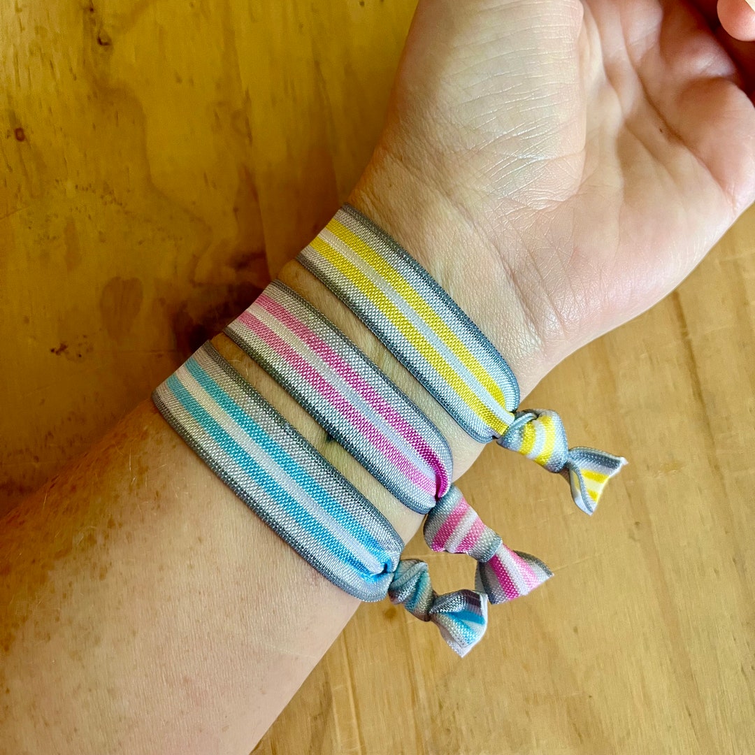 DEMIGENDER - DEMIBOY - DEMIGIRL - Elastic Bracelet - Hair Tie - Pride ...
