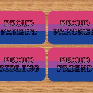 BISEXUAL Proud Parent/partner/sibling/friend Lifetime Membership Card ...