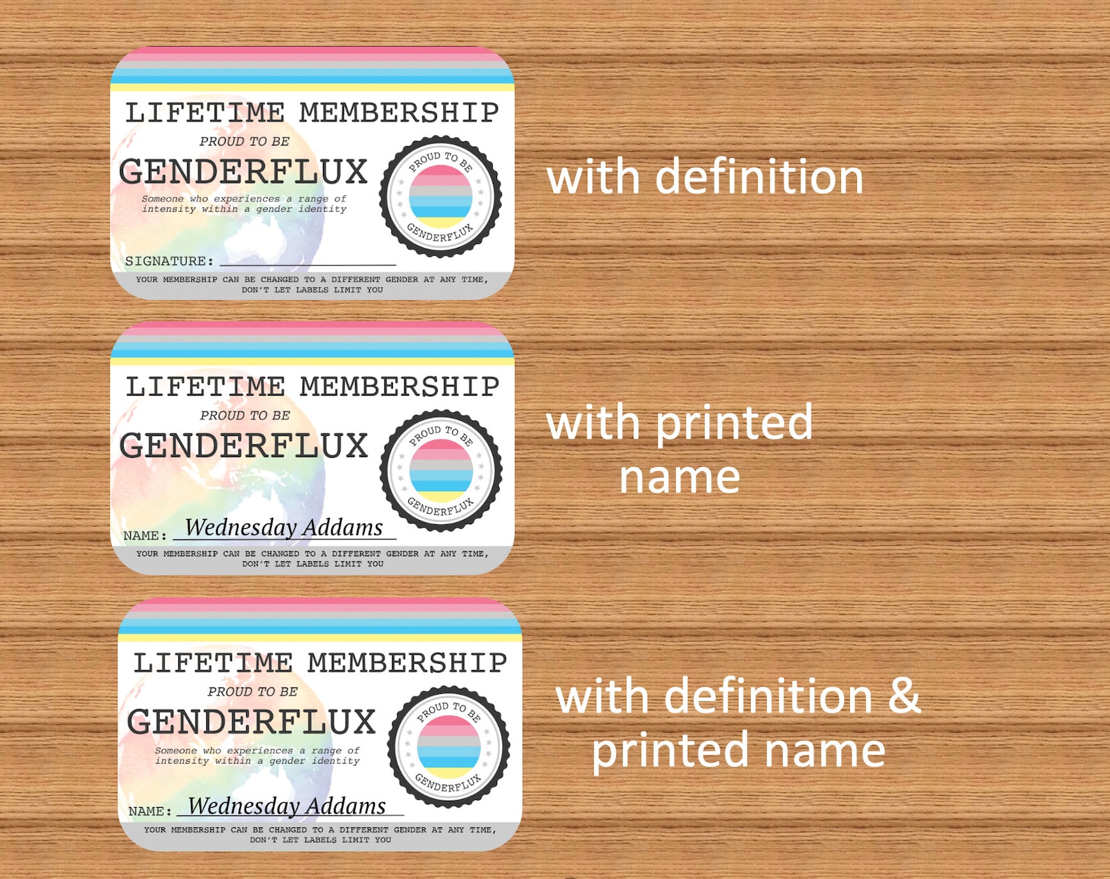 CUSTOM LGBTQIA CARD any identity sexuality gender | Etsy