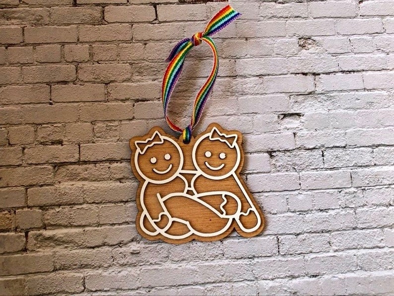 Naughty Lesbian Gingerbread Cookie LGBT Christmas Tree - Etsy