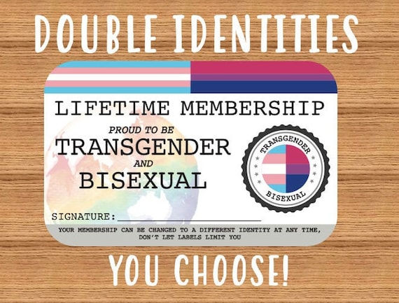 Double Identity LGBTQIA Lifetime Membership Card Gay Pride - Etsy Singapore