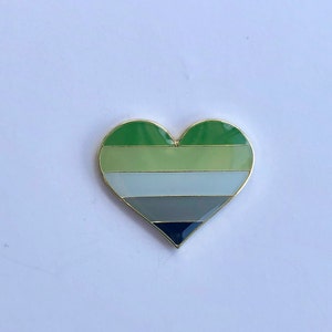 AROMANTIC Heart Pin/brooch/badge LGBT - Etsy