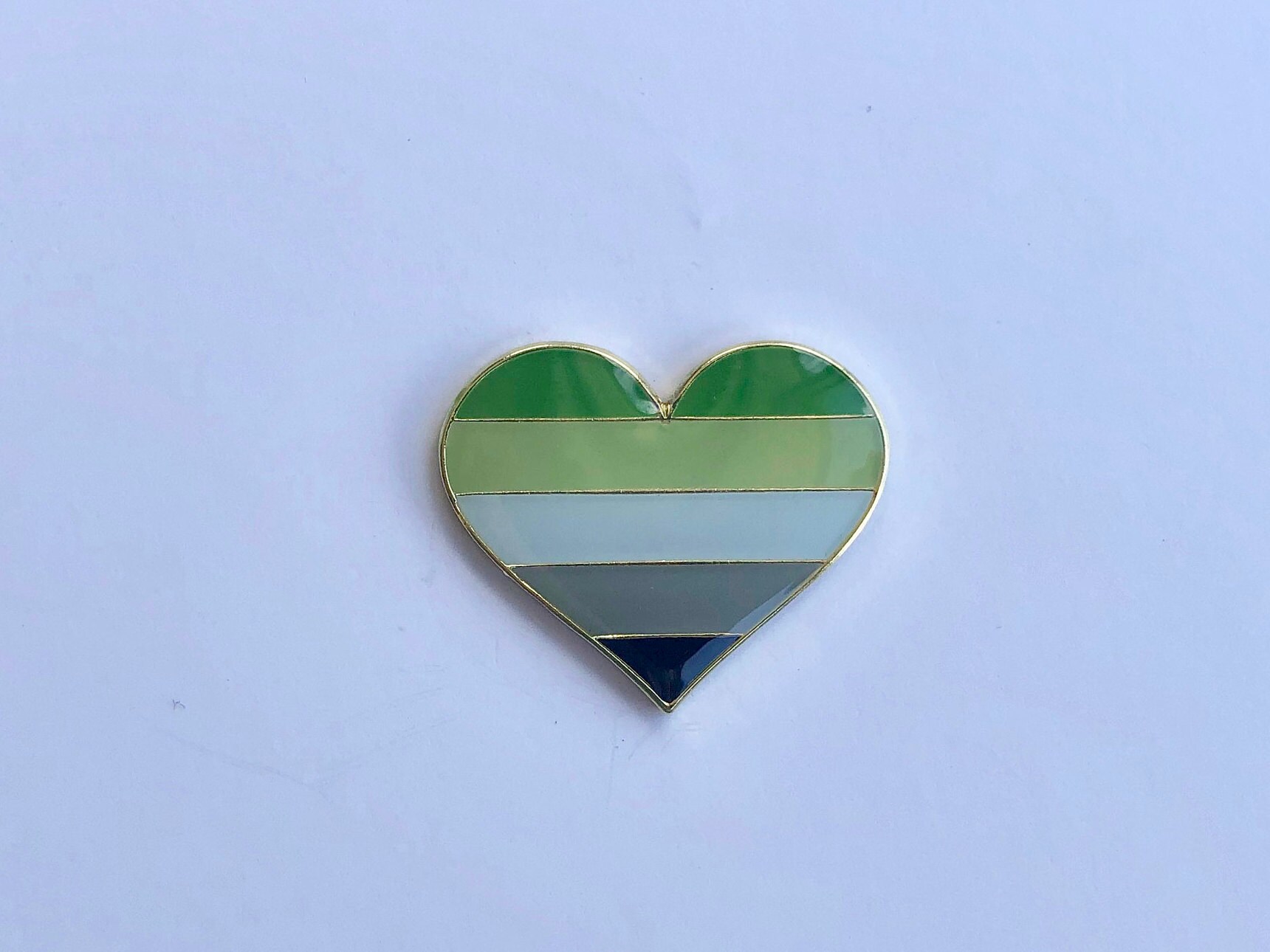 AROMANTIC Heart Pin/brooch/badge LGBT | Etsy