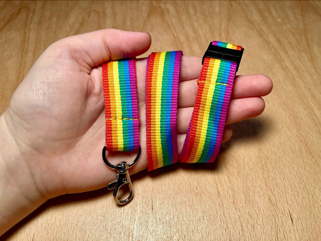 RAINBOW - LGBT+ Themed Lanyards - Pride - Keyring - Card Holder - Etsy