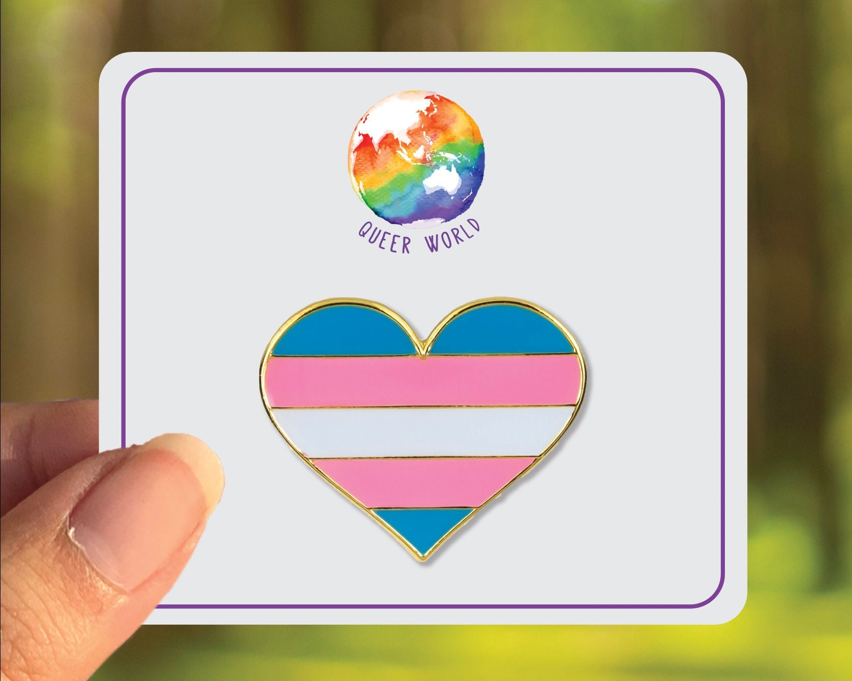 TRANSGENDER Heart Pin/brooch/badge LGBT - Etsy