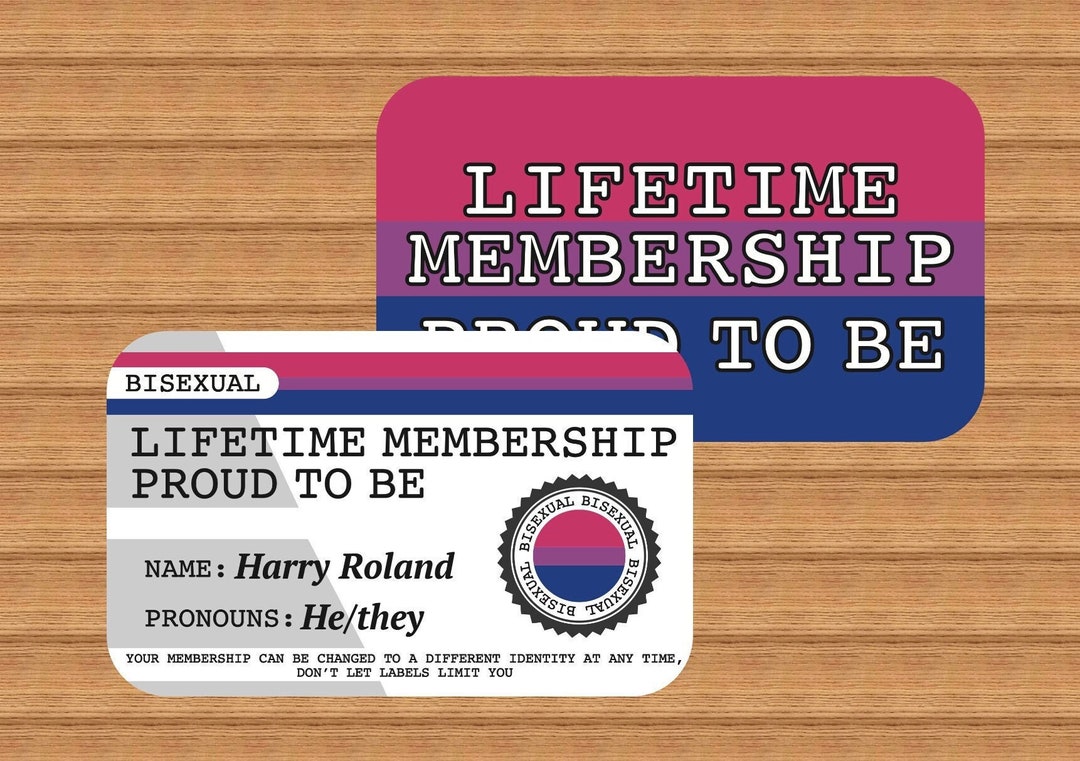 BISEXUAL Lifetime Membership Proud to Be Collection Card - Gay Pride ...