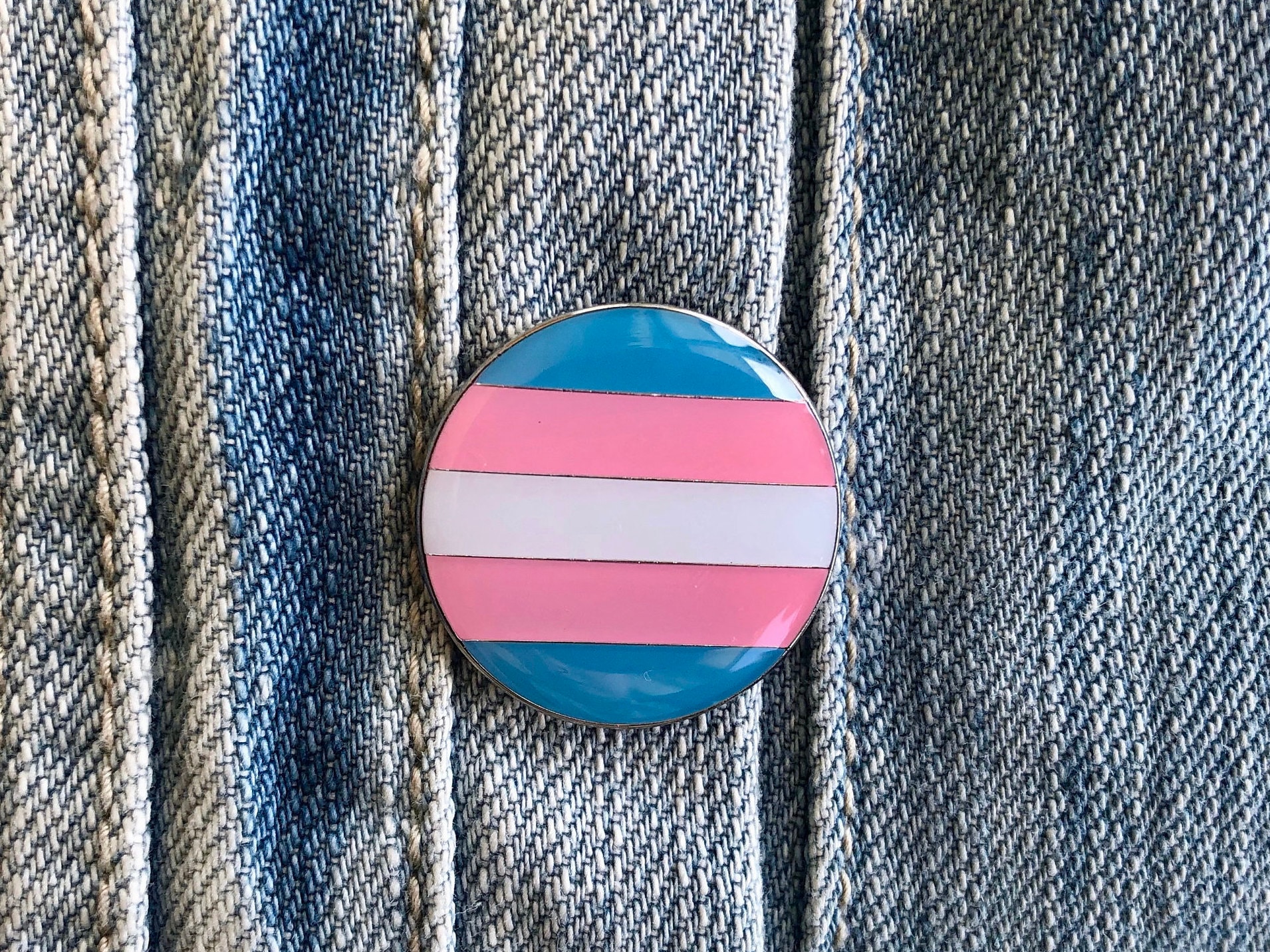 TRANSGENDER CIRCLE pin/brooch/badge LGBT | Etsy