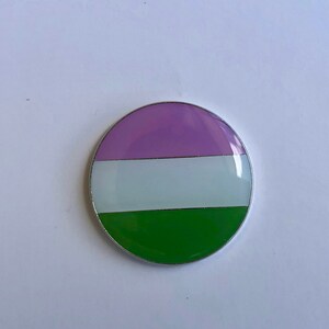 GENDERQUEER CIRCLE Pin/brooch/badge LGBT - Etsy