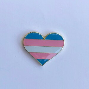 TRANSGENDER Heart Pin/brooch/badge - LGBT - Etsy