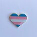 TRANSGENDER Heart Pin/brooch/badge - LGBT - Etsy