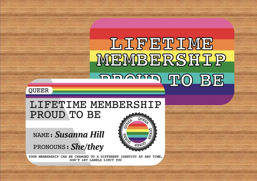 QUEER Gilbert Baker Lifetime Membership Proud to Be Collection Card ...