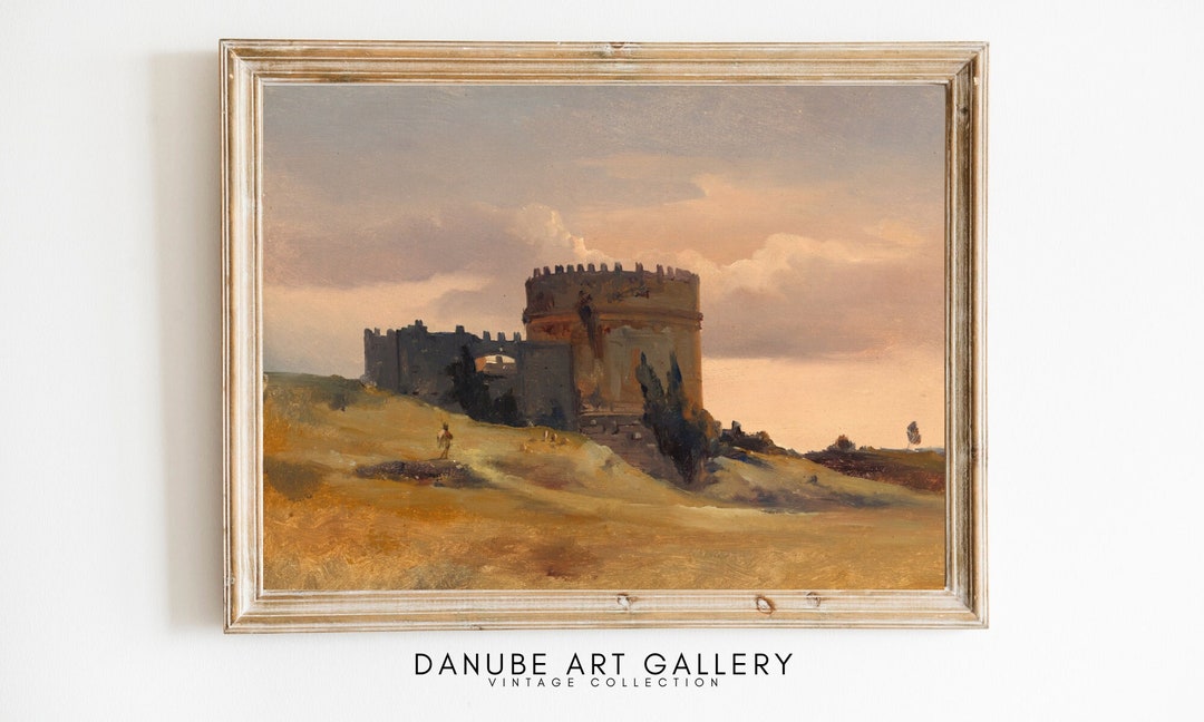 Printable Painting "the Tomb of Caecilia Metella" by Léon-françois ...