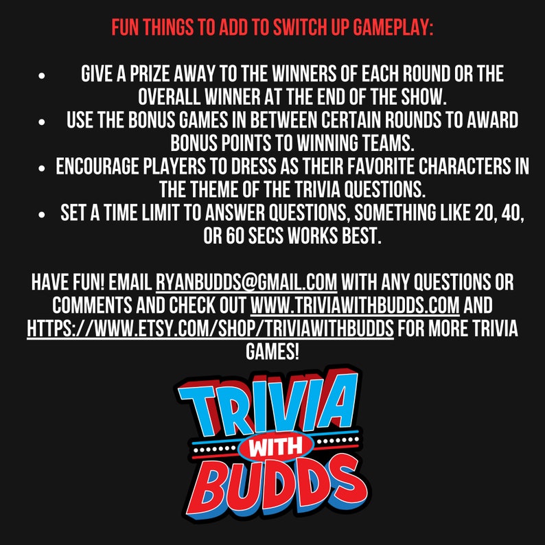 90s TRIVIA Trivia Game Pub Quiz Trivia Instant Download 5 Rounds, 55 ...