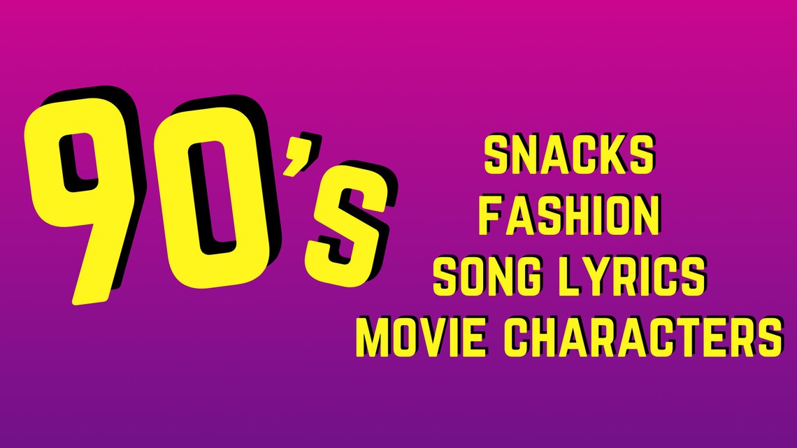 90s TRIVIA Trivia Game Pub Quiz Trivia Instant Download 5 Rounds, 55 ...