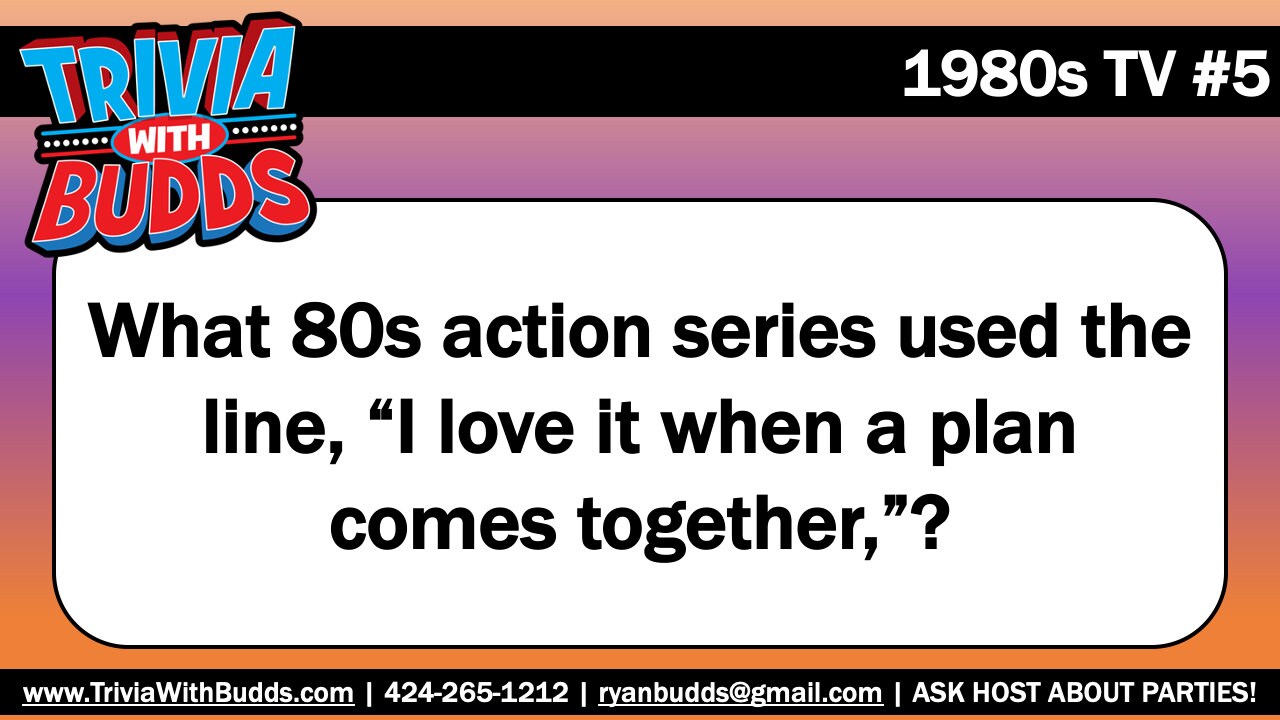 CLASSIC TV Trivia Game | Pub Quiz Trivia | Instant Download | 5 Rounds ...