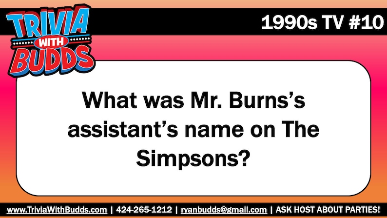 CLASSIC TV Trivia Game | Pub Quiz Trivia | Instant Download | 5 Rounds ...