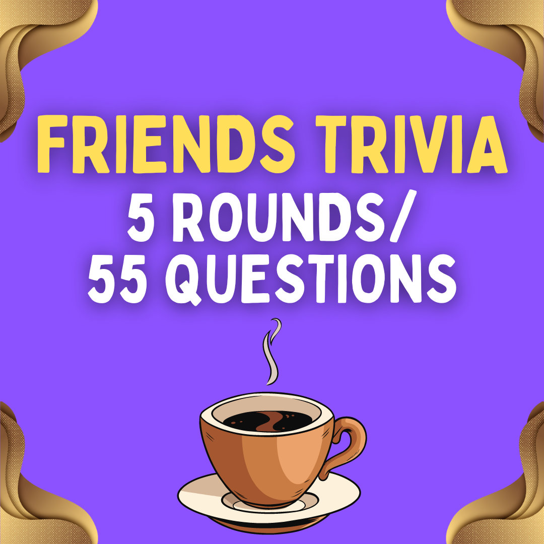 FRIENDS TV Show Trivia Game Instant Download 5 Rounds, 55 Questions ...