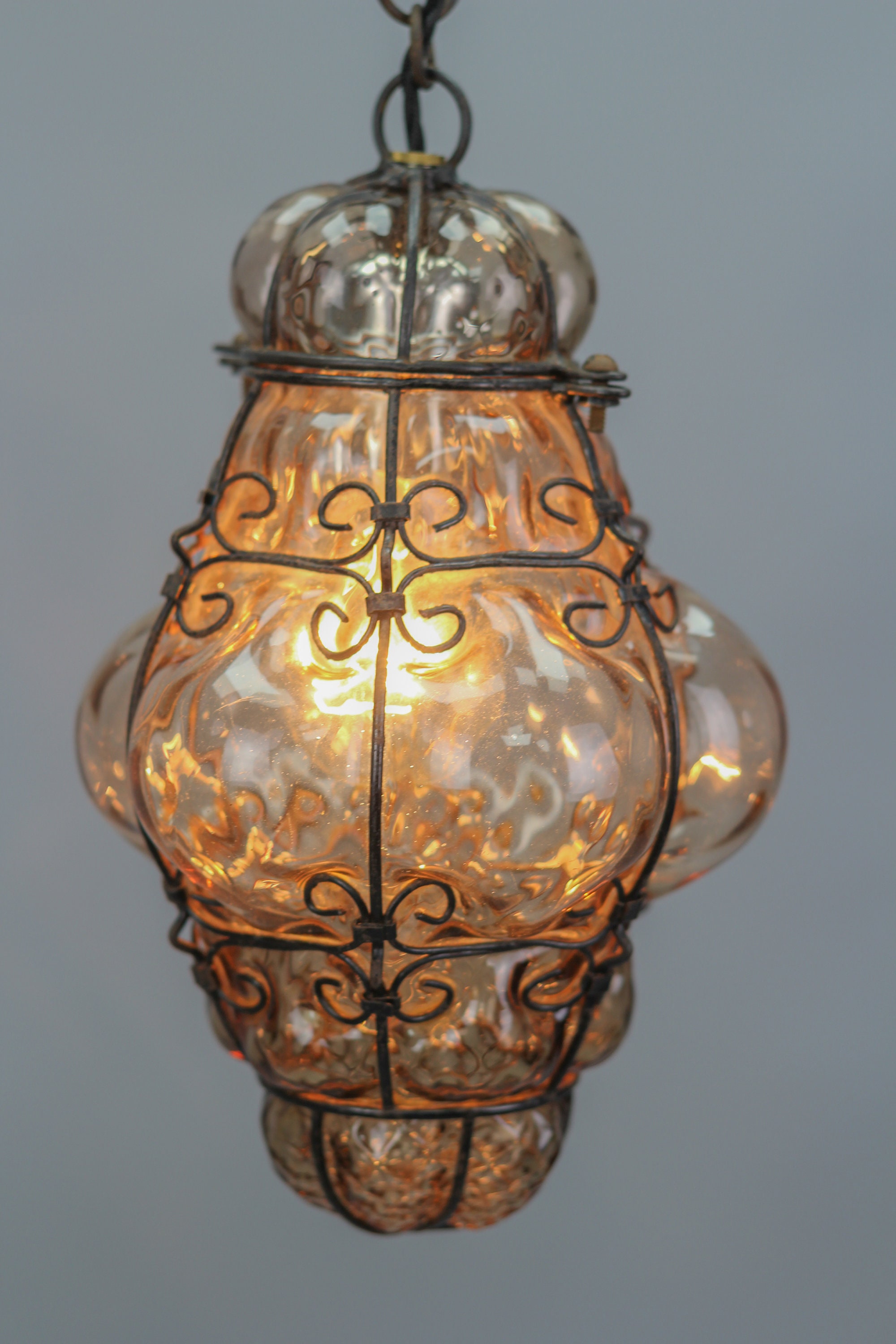 Murano Glass Caged Lantern - Etsy