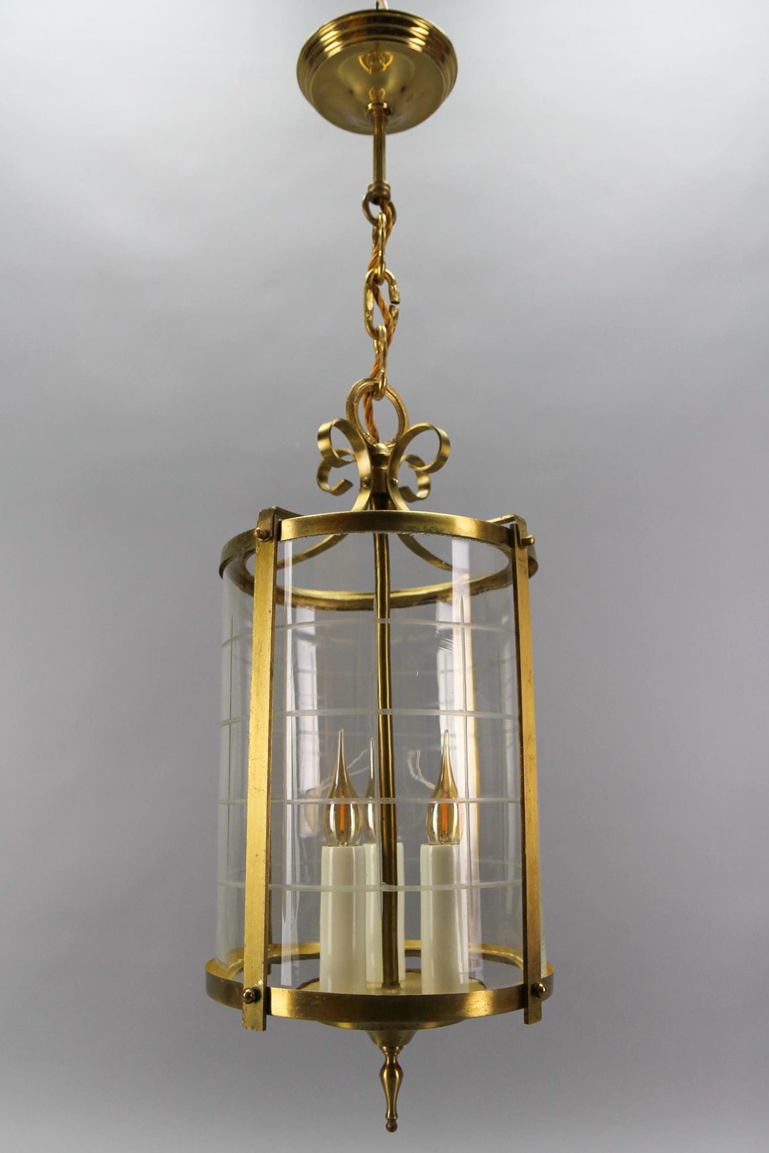 French Round Hanging Lantern, 1920s - Etsy