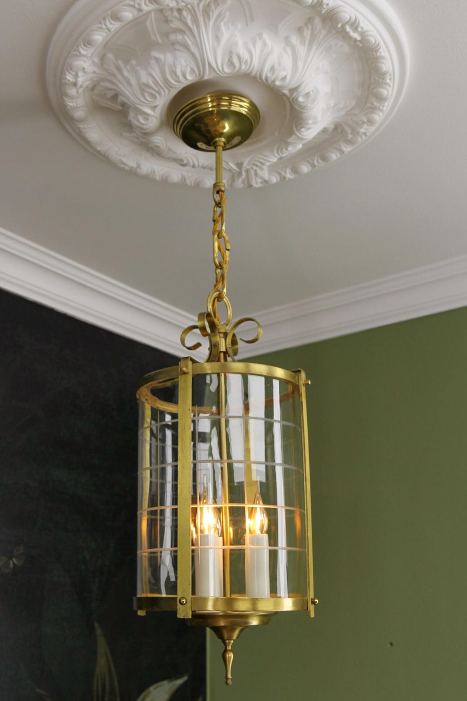 French Round Hanging Lantern, 1920s - Etsy