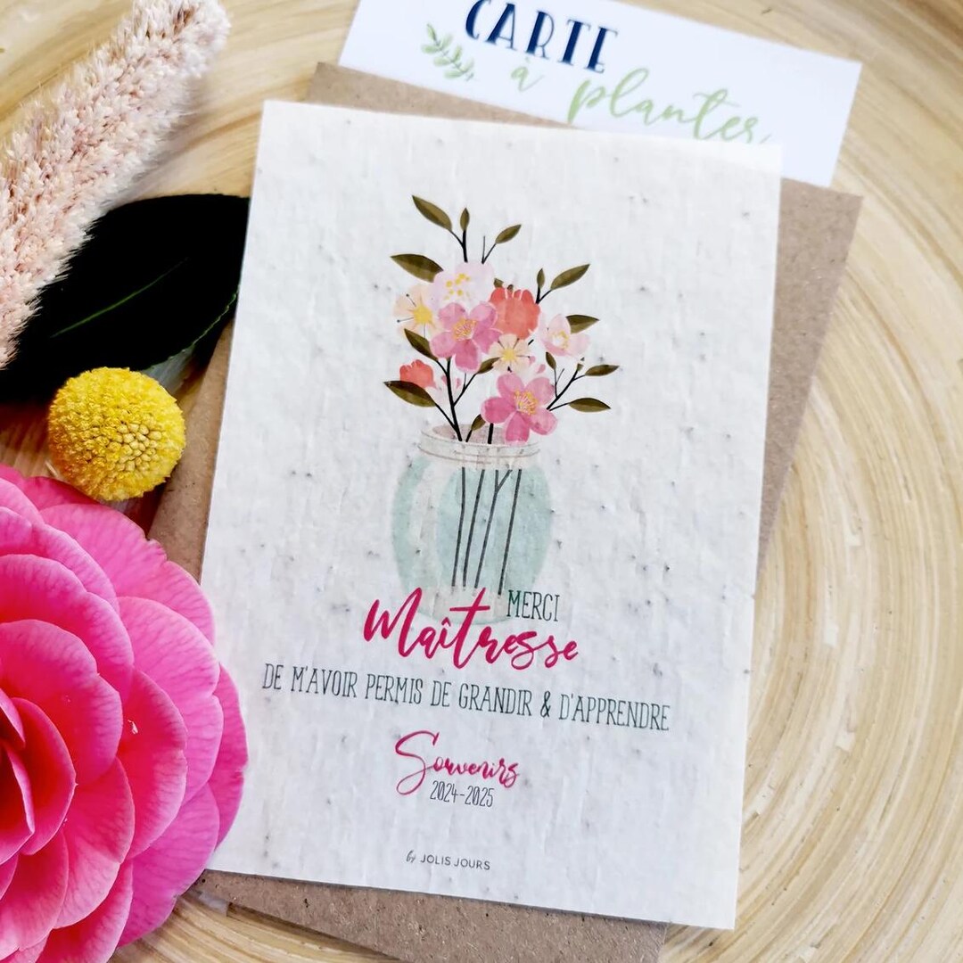 Teacher Gift End of School Year Card to Plant to Thank the Teacher - Etsy