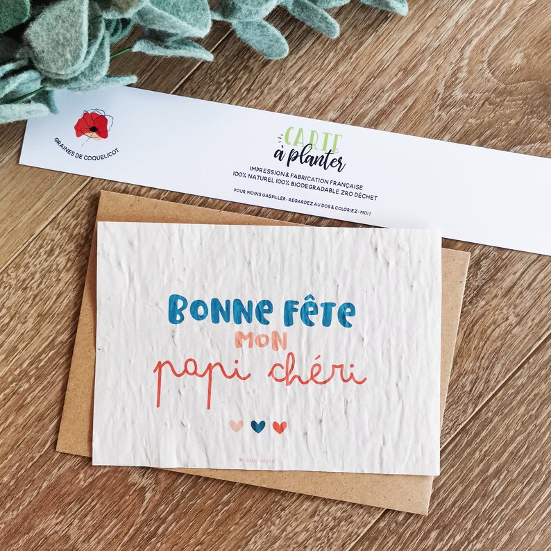 Carte à planter papi bonne fête papi - Etsy France