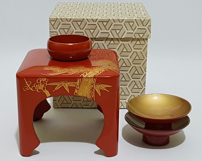 Japanese Traditional Wedding Urushi Shikki 漆器 Lacquerware Tosoki Sake ...