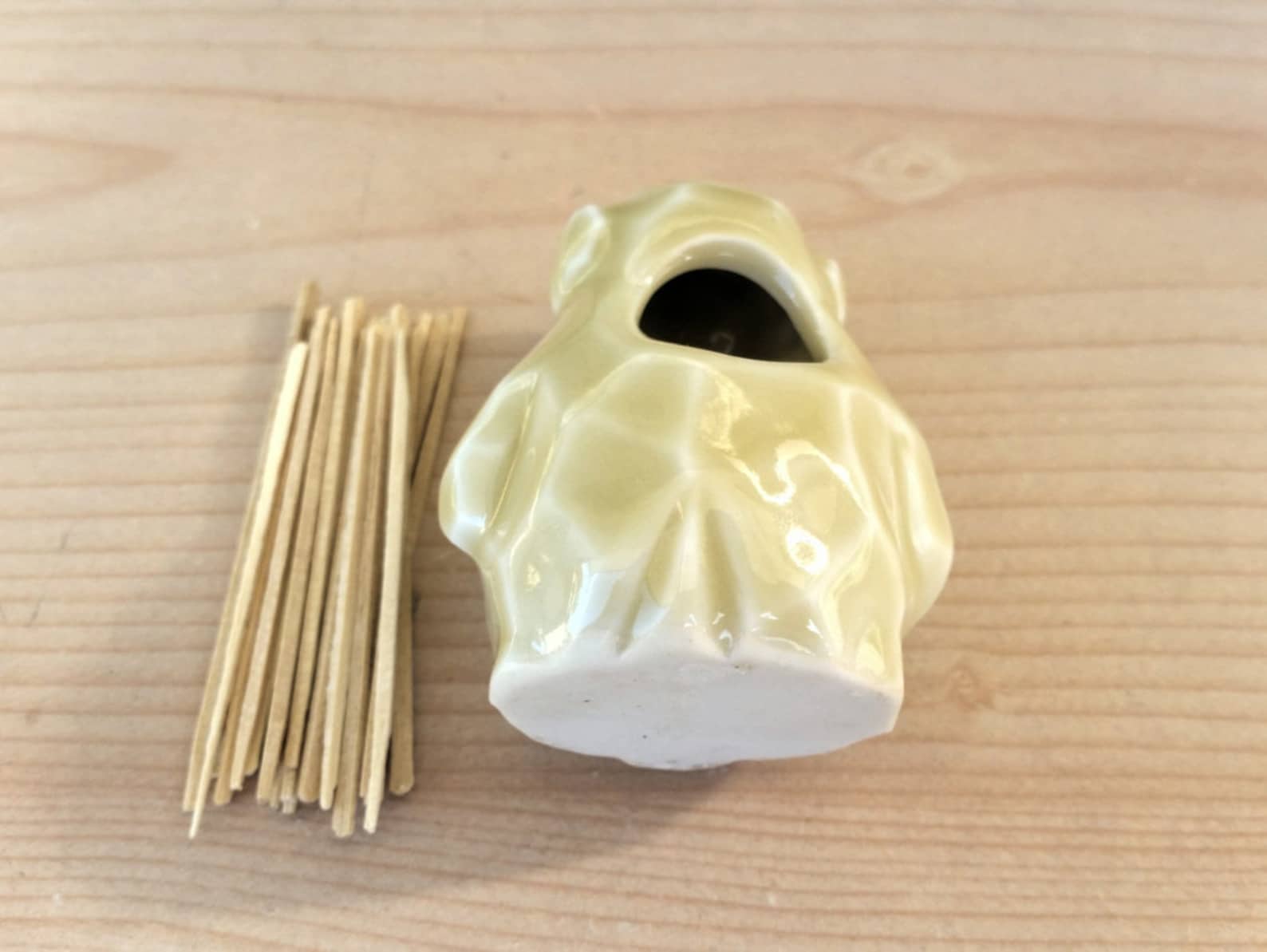 Vintage Yellowish Porcelain Monkey Designed Toothpick - Etsy