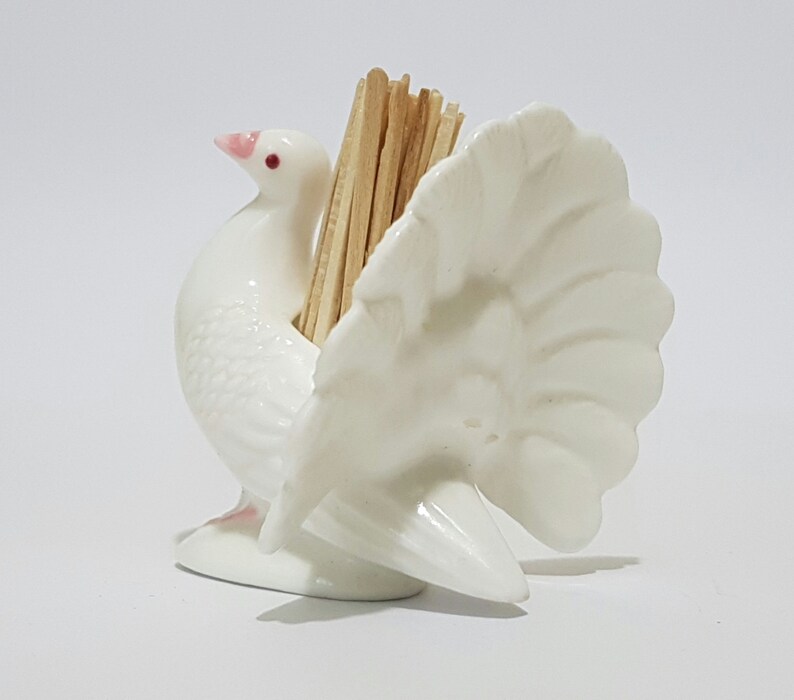 Swan Porcelain Toothpick Organizer Cecysasianshop - Etsy